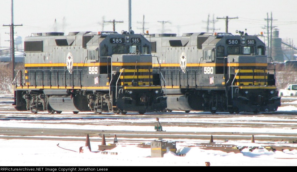 BRC Geeps Idle in Clearing Yard